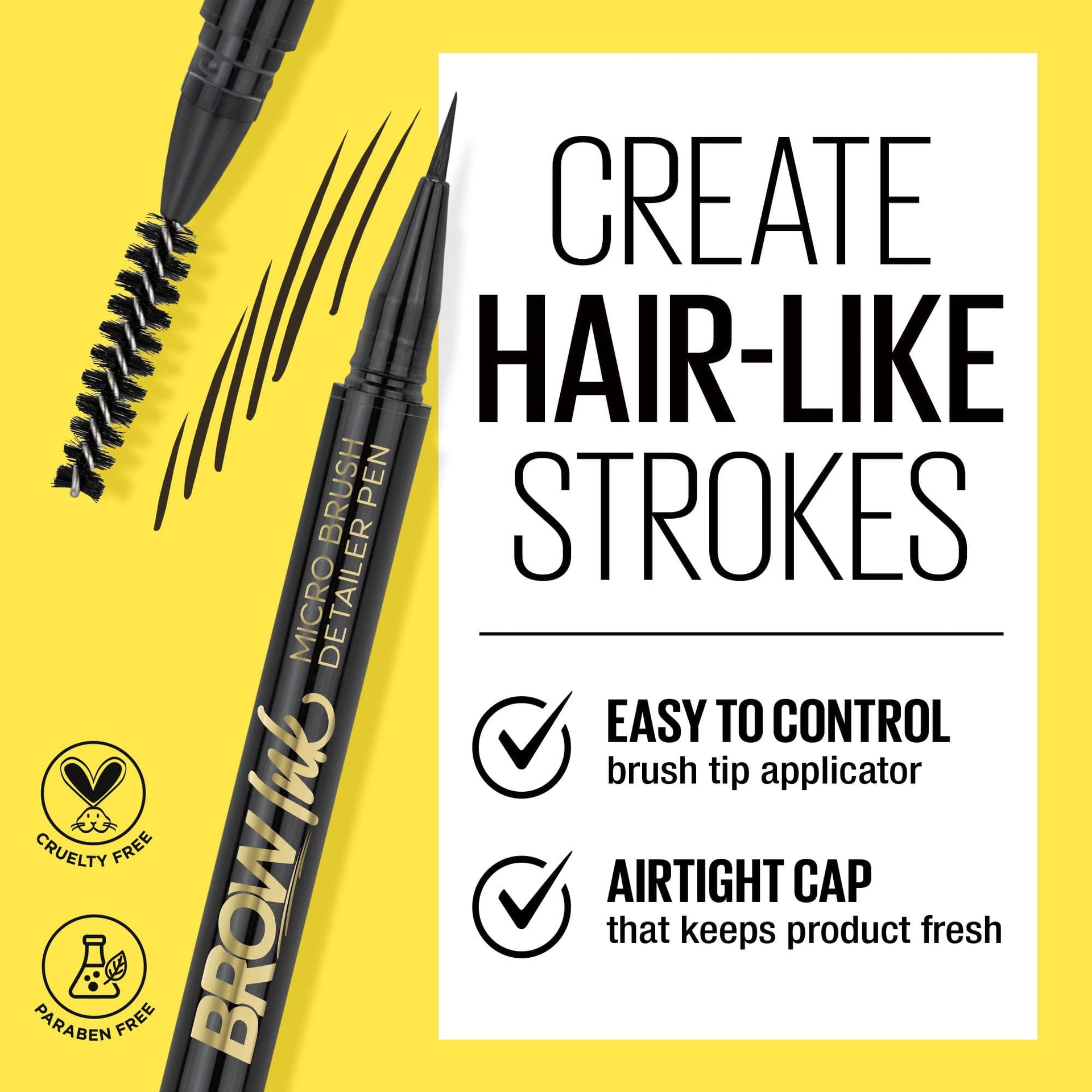 Brow Ink Micro Brush Detailer Pen | L.A. Girl Cosmetics