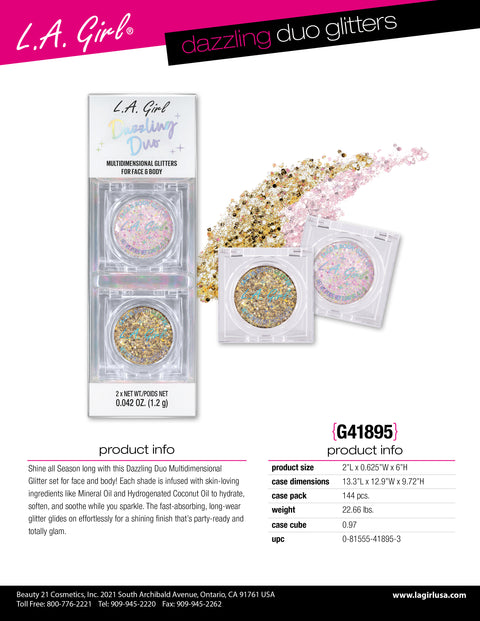 Dazzling Duo Makeup Glitter | L.A. Girl Cosmetics