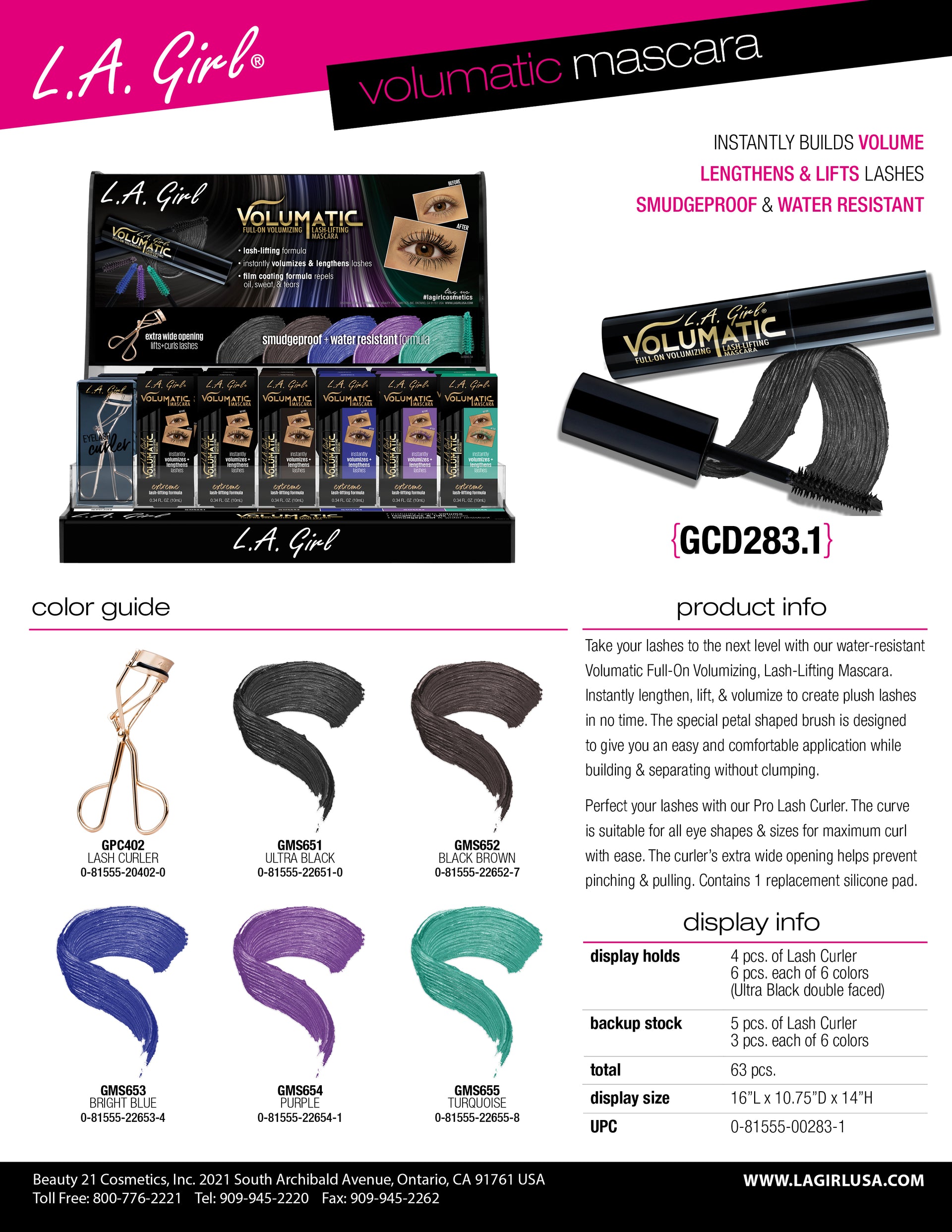 Volumatic Mascara | L.A. Girl Cosmetics