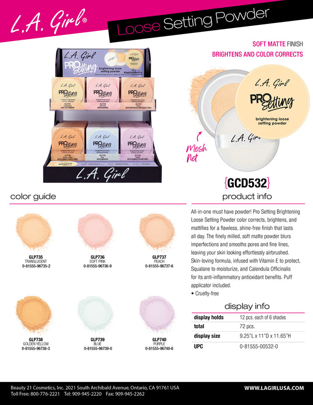 Loose Setting Powder | L.A. Girl Cosmetics