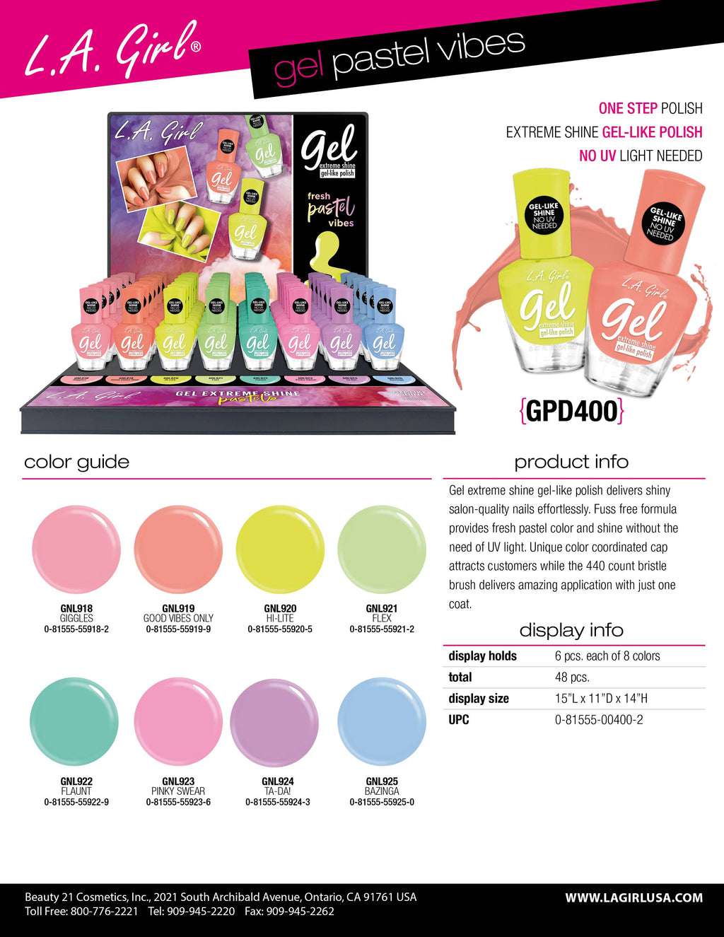 Gel Pastel Vibes | L.A. Girl Cosmetics